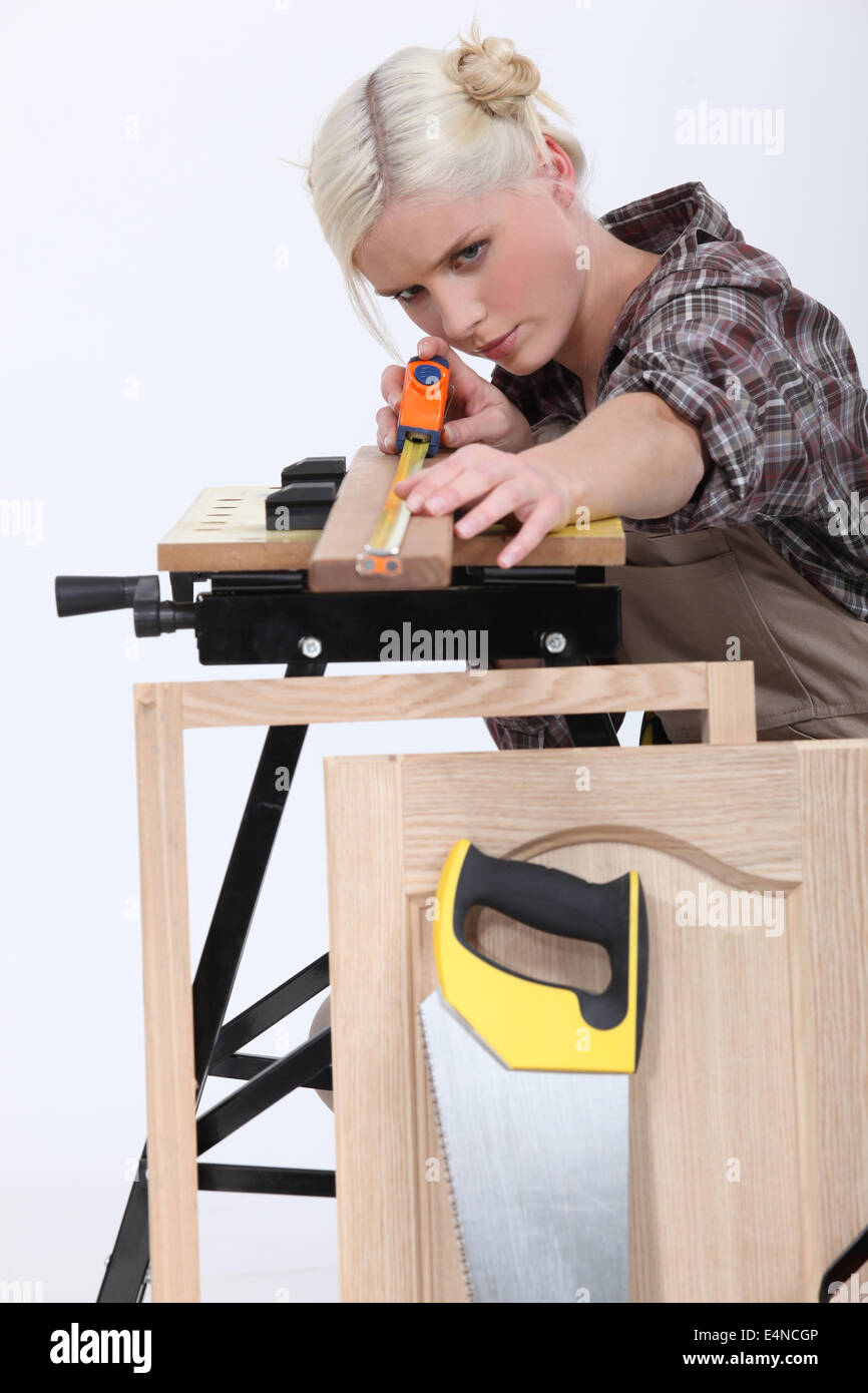 Female carpenter hi-res stock photography and images - Alamy