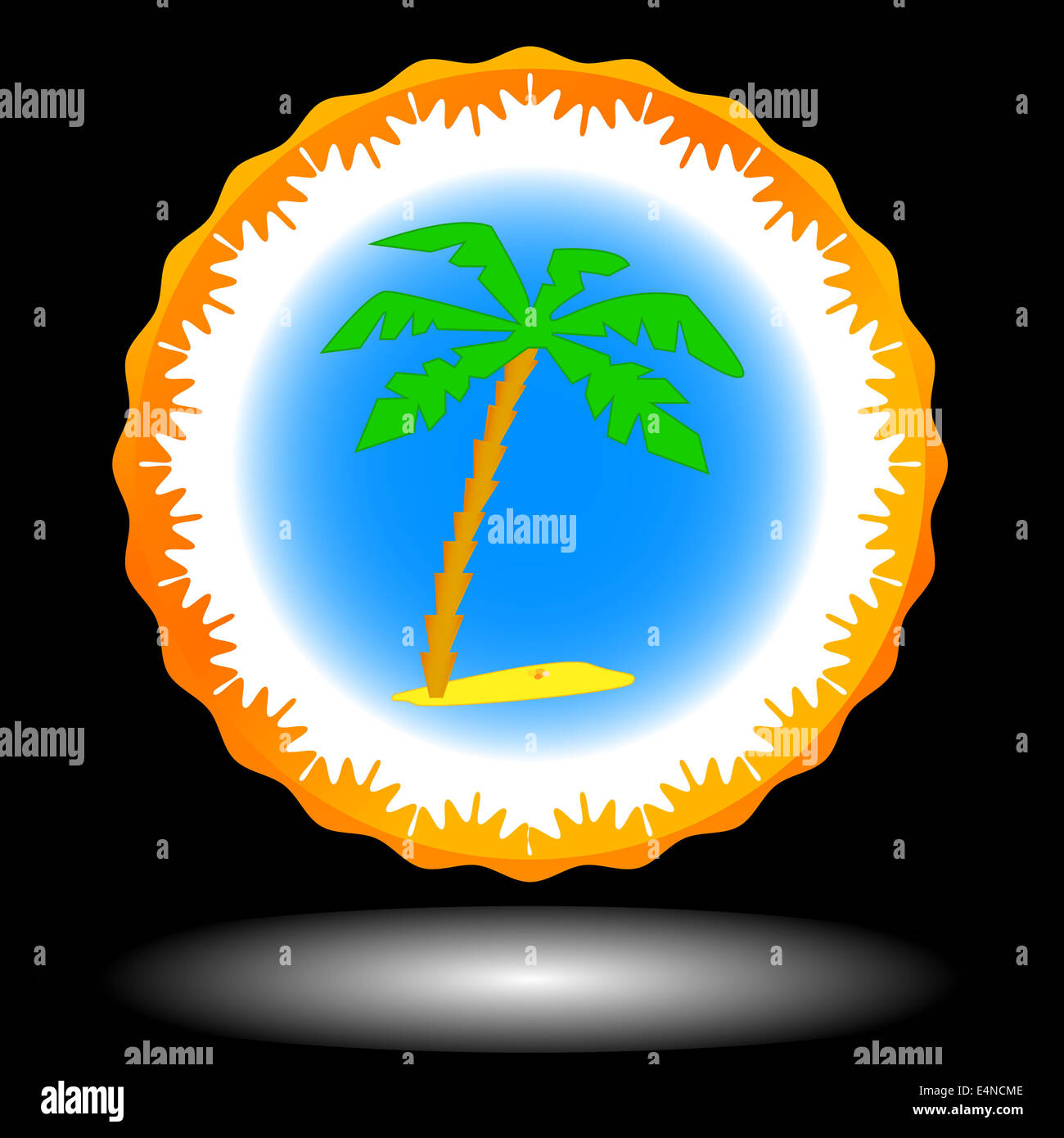 Palm tree icon hi-res stock photography and images - Alamy