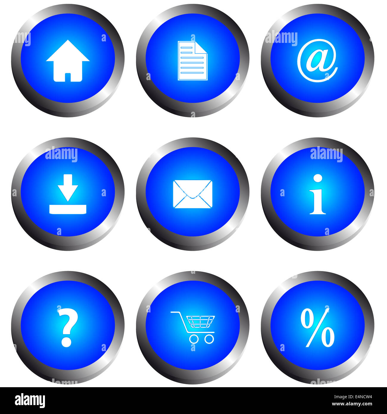 Web icon set Stock Photo - Alamy