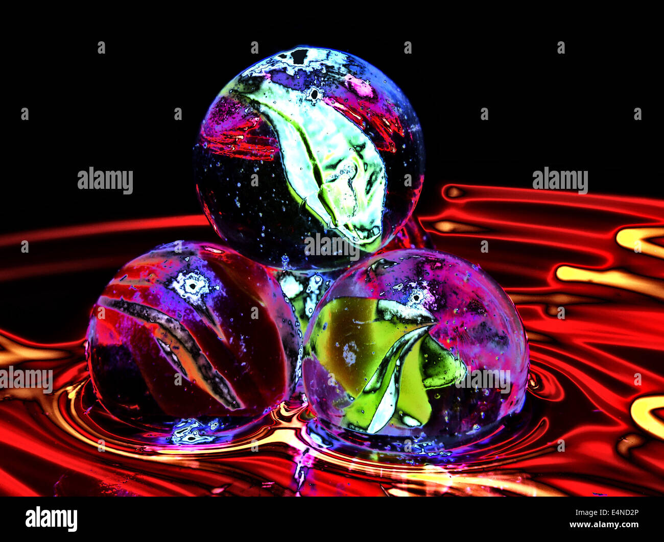 colored marbles with different lighting effects Stock Photo - Alamy