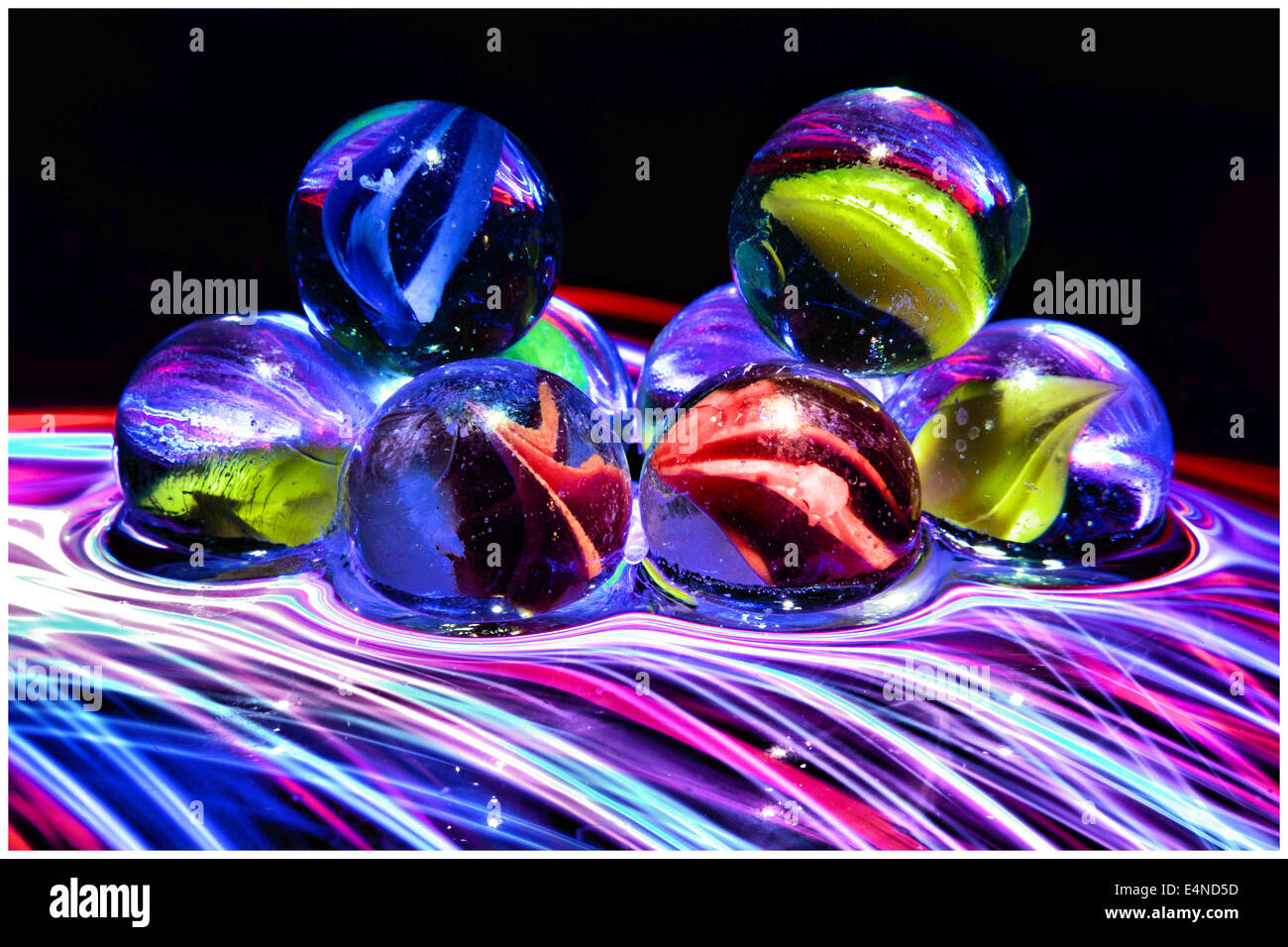 colored marbles with different lighting effects Stock Photo - Alamy