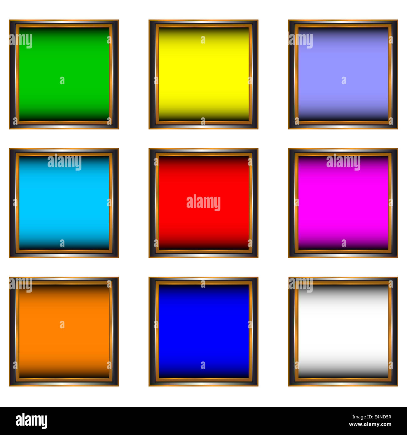 Vector graphic elements metallic Cut Out Stock Images & Pictures - Alamy