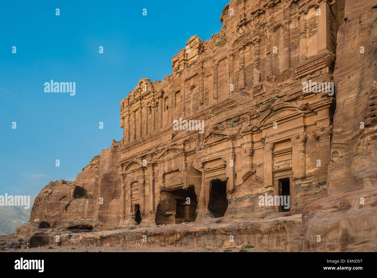 The Palace Tomb in Nabatean Petra Jordan middle east Stock Photo - Alamy