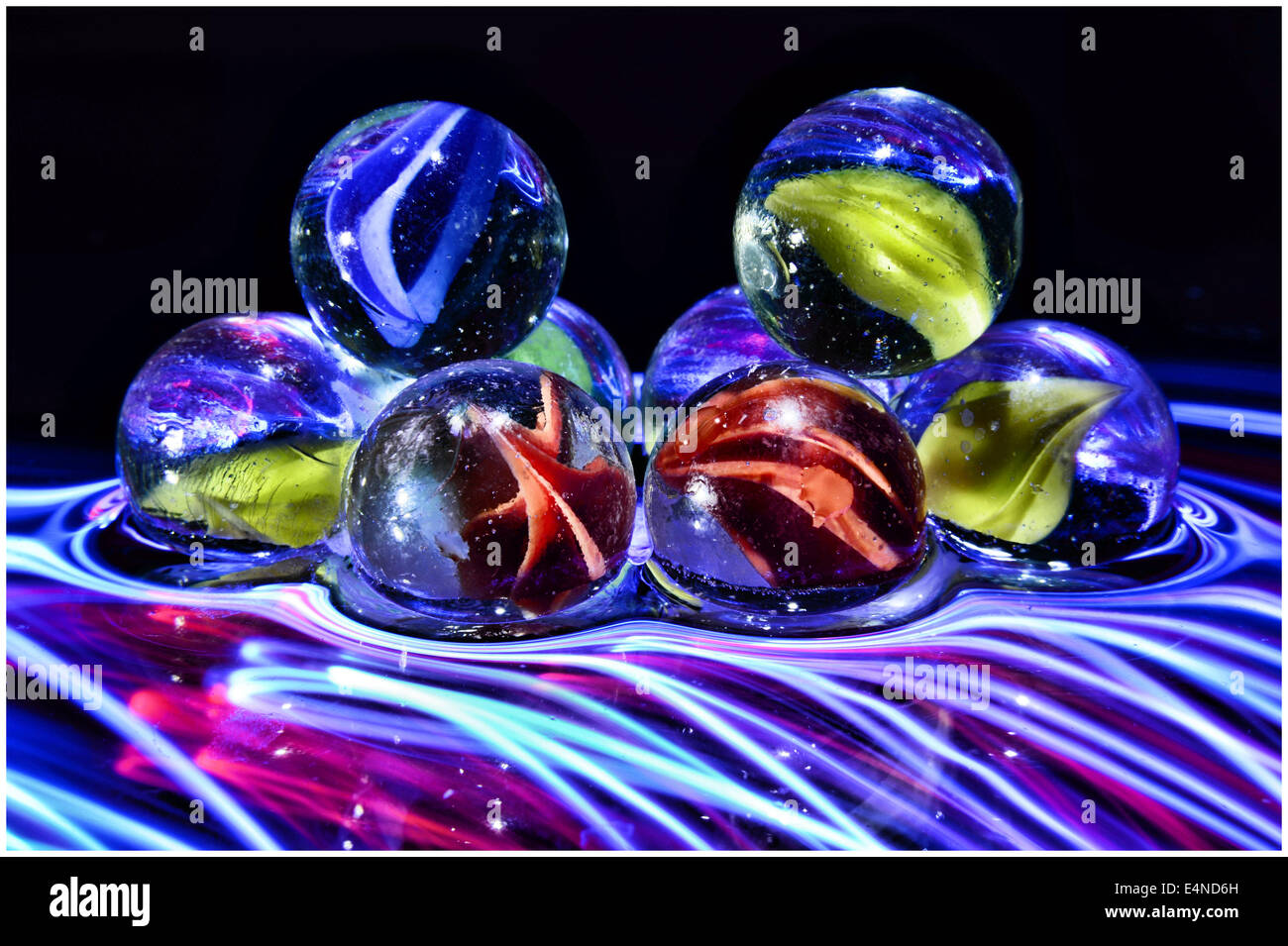 colored marbles with different lighting effects Stock Photo - Alamy