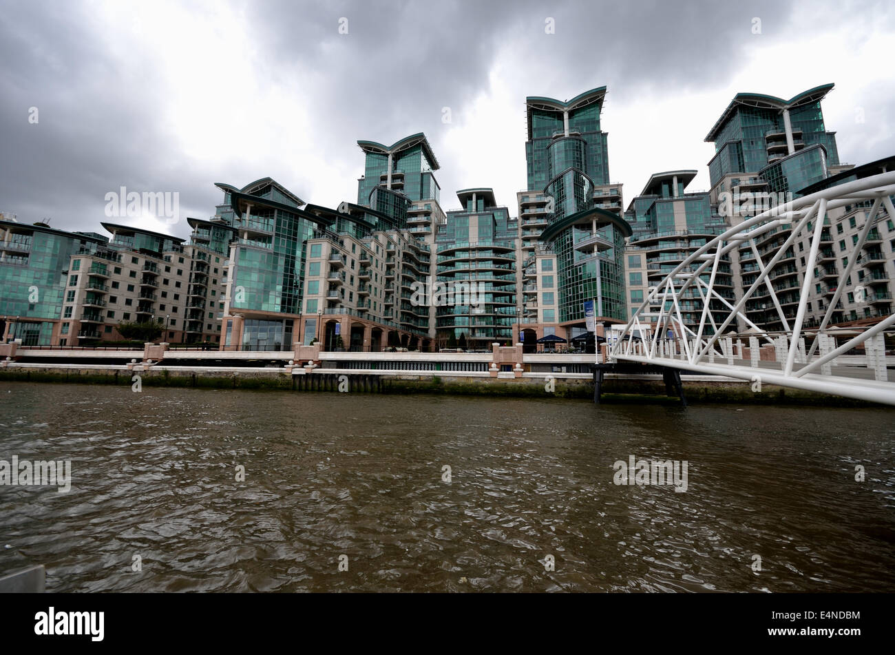 Futuristic block of buildings Stock Photo - Alamy