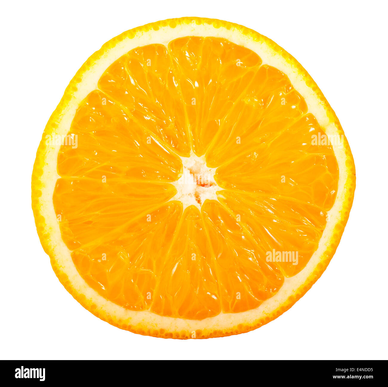 Slice of ripe orange Stock Photo - Alamy