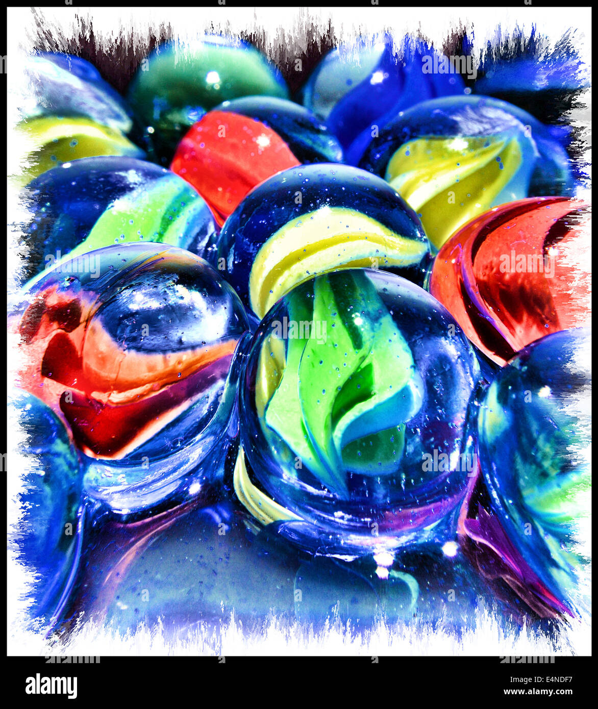 colored marbles with different lighting effects Stock Photo - Alamy