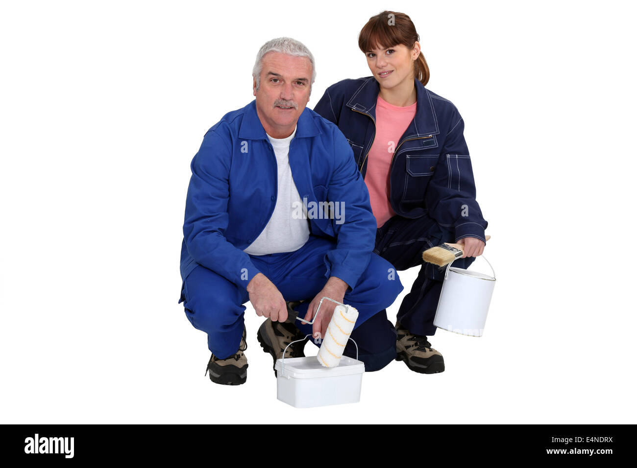 Portrait of a team of painters Stock Photo - Alamy