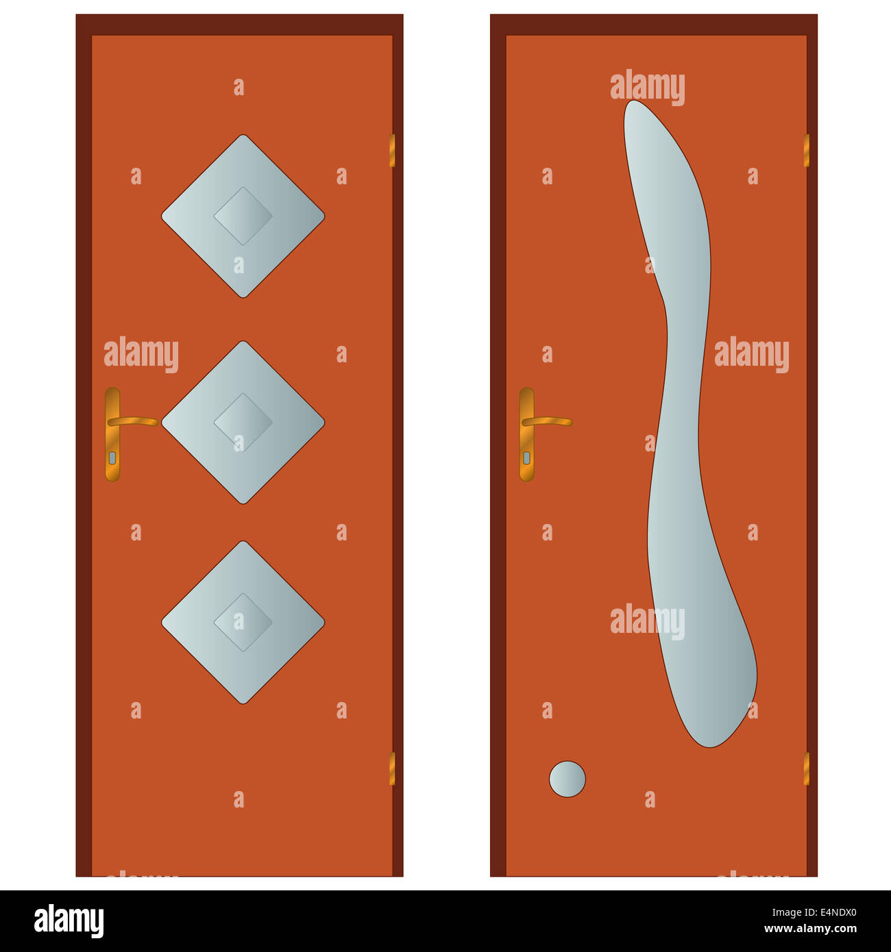 Two hinged wooden doors hi-res stock photography and images - Alamy