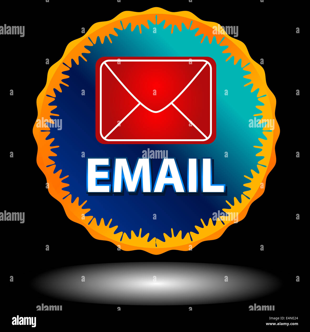 Modern email icon hi-res stock photography and images - Alamy