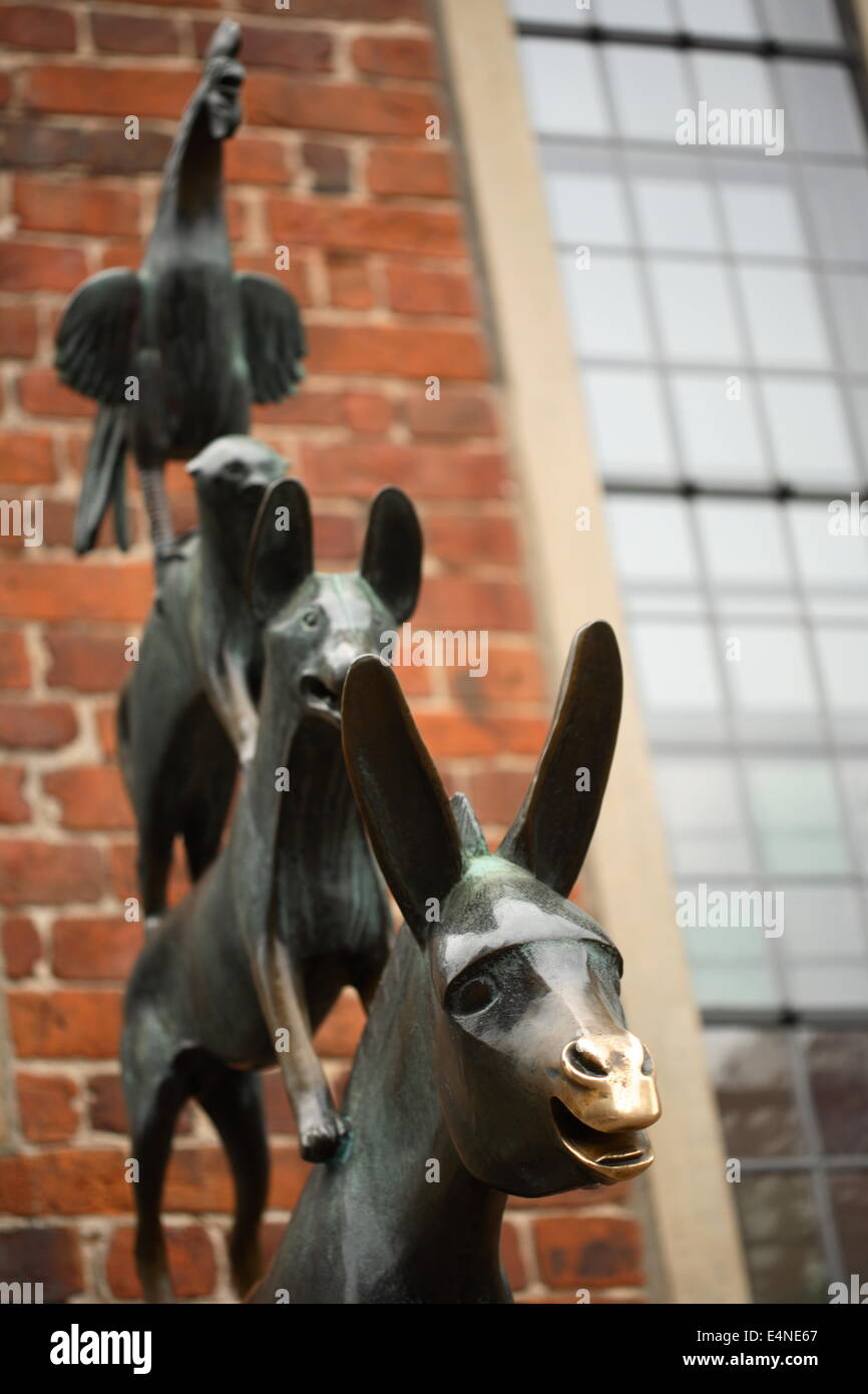 Town Musicians of Bremen Stock Photo - Alamy