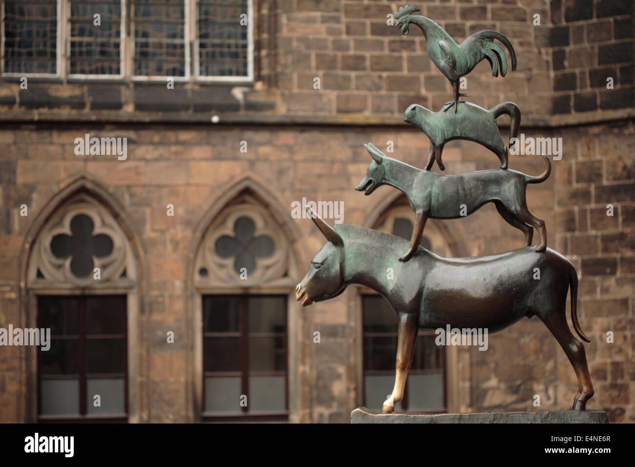 Town Musicians of Bremen Stock Photo - Alamy