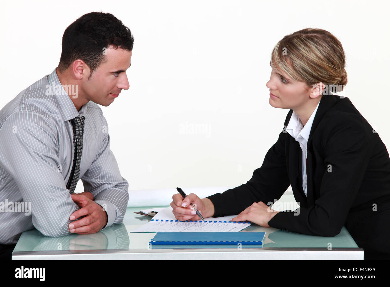 White job applicant hi-res stock photography and images - Alamy