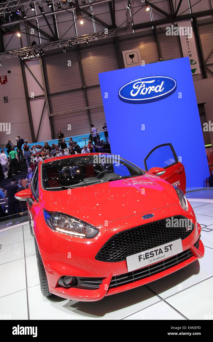 Red Fiesta ST Stock Photo - Alamy