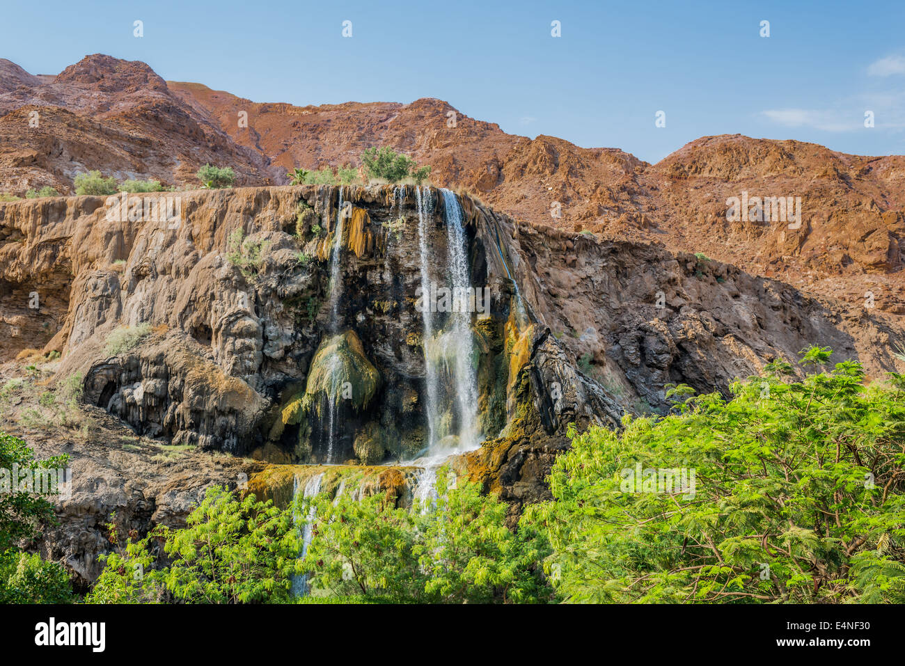 ma'in hot springs waterfall in Jordan Stock Photo - Alamy
