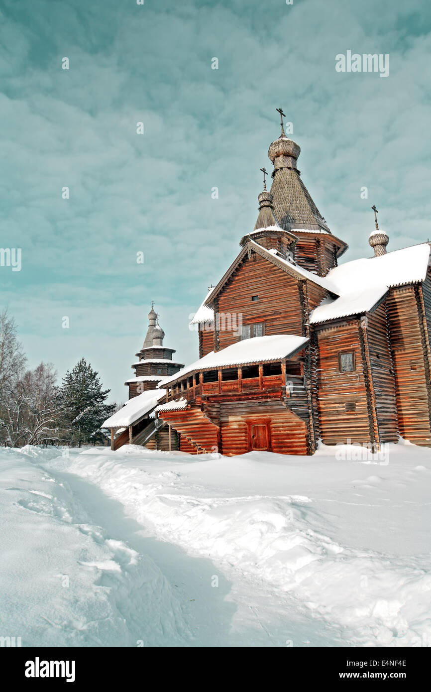 Chapel in the forest in winter hi-res stock photography and images - Alamy