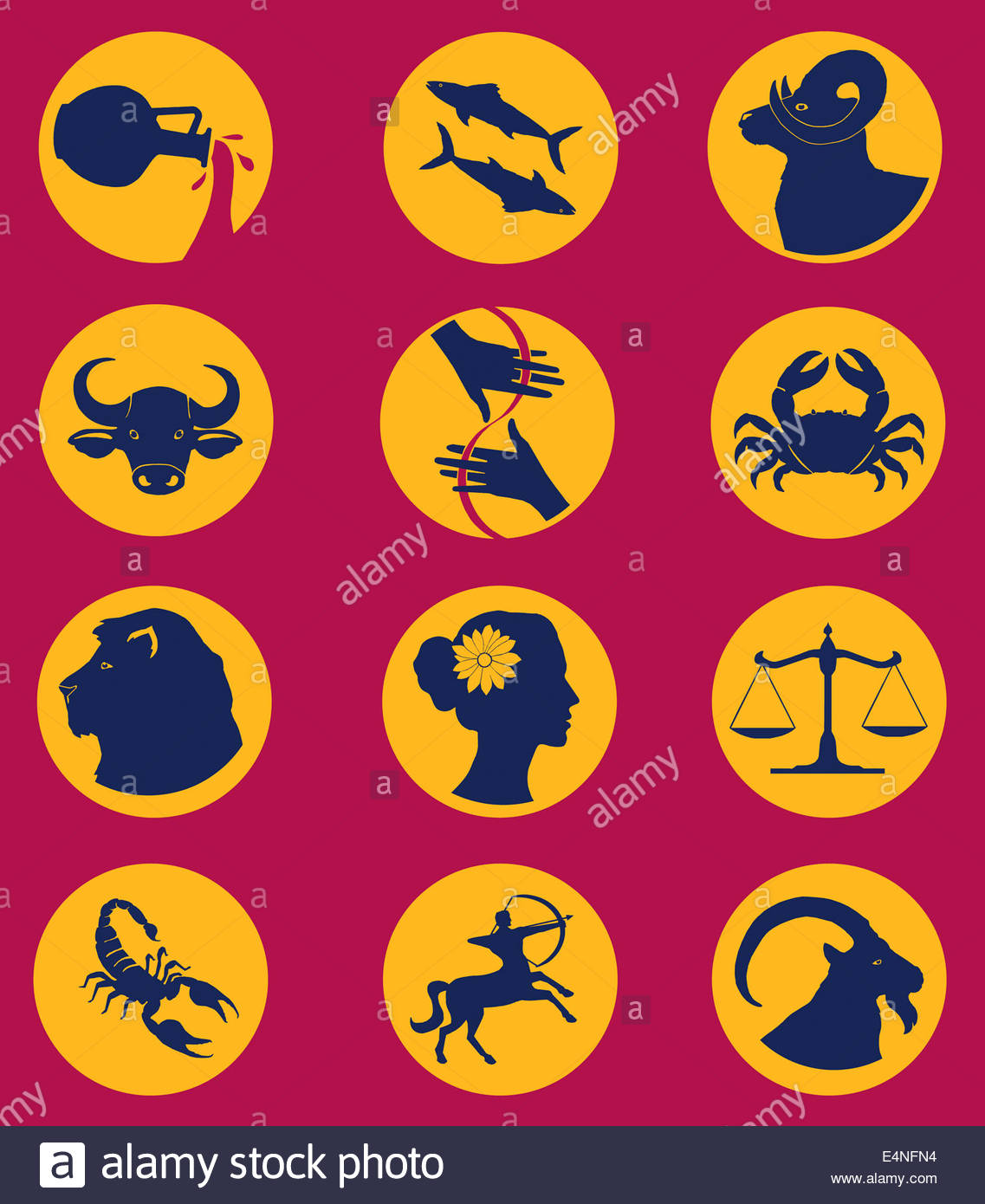 Twelve Signs Zodiac Stock Photos & Twelve Signs Zodiac Stock Images - Alamy
