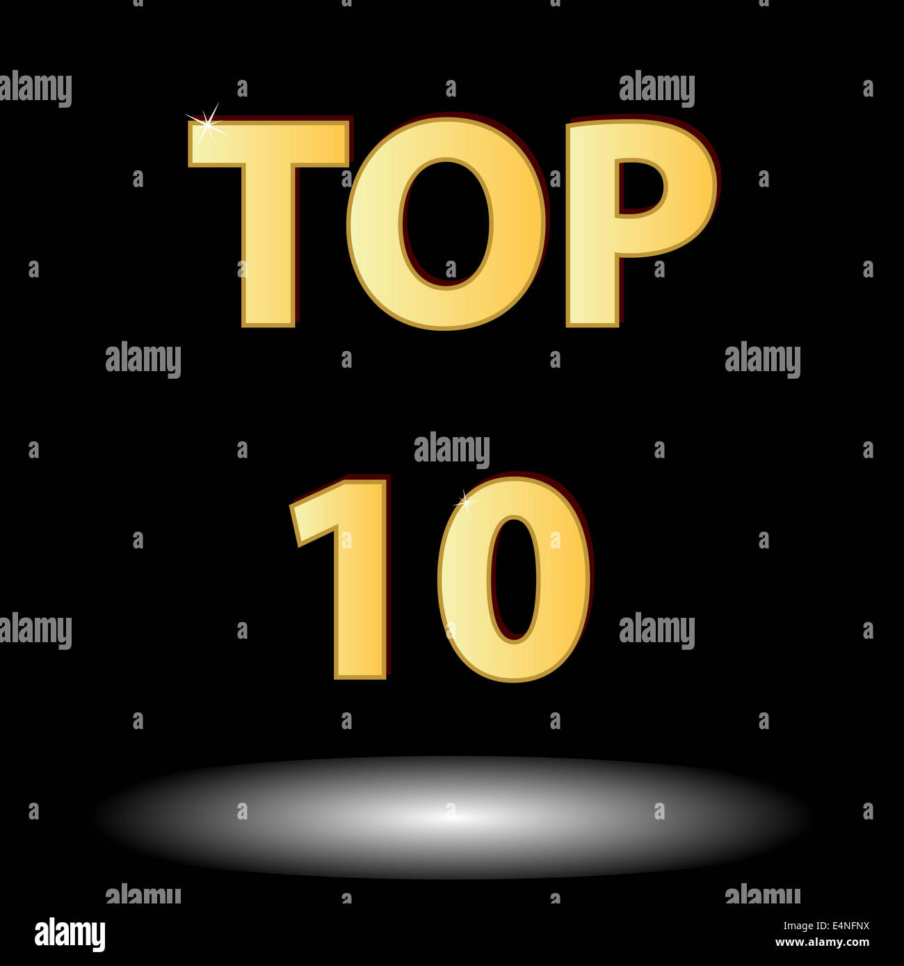 Top ten symbol Stock Photo - Alamy