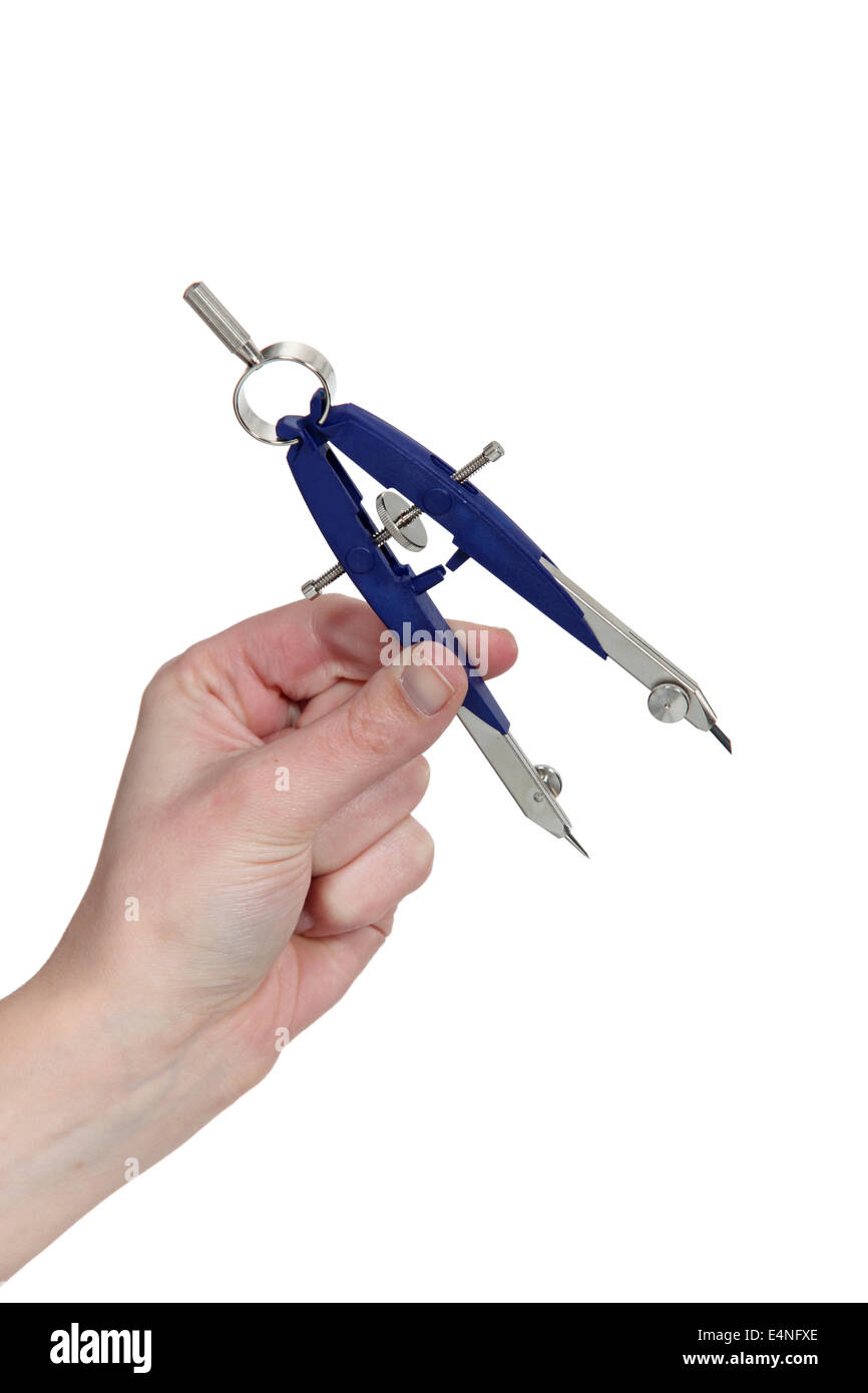 Hand holding a compass Stock Photo - Alamy