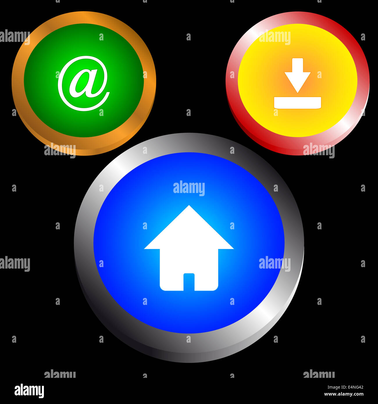 Web icon set Stock Photo - Alamy