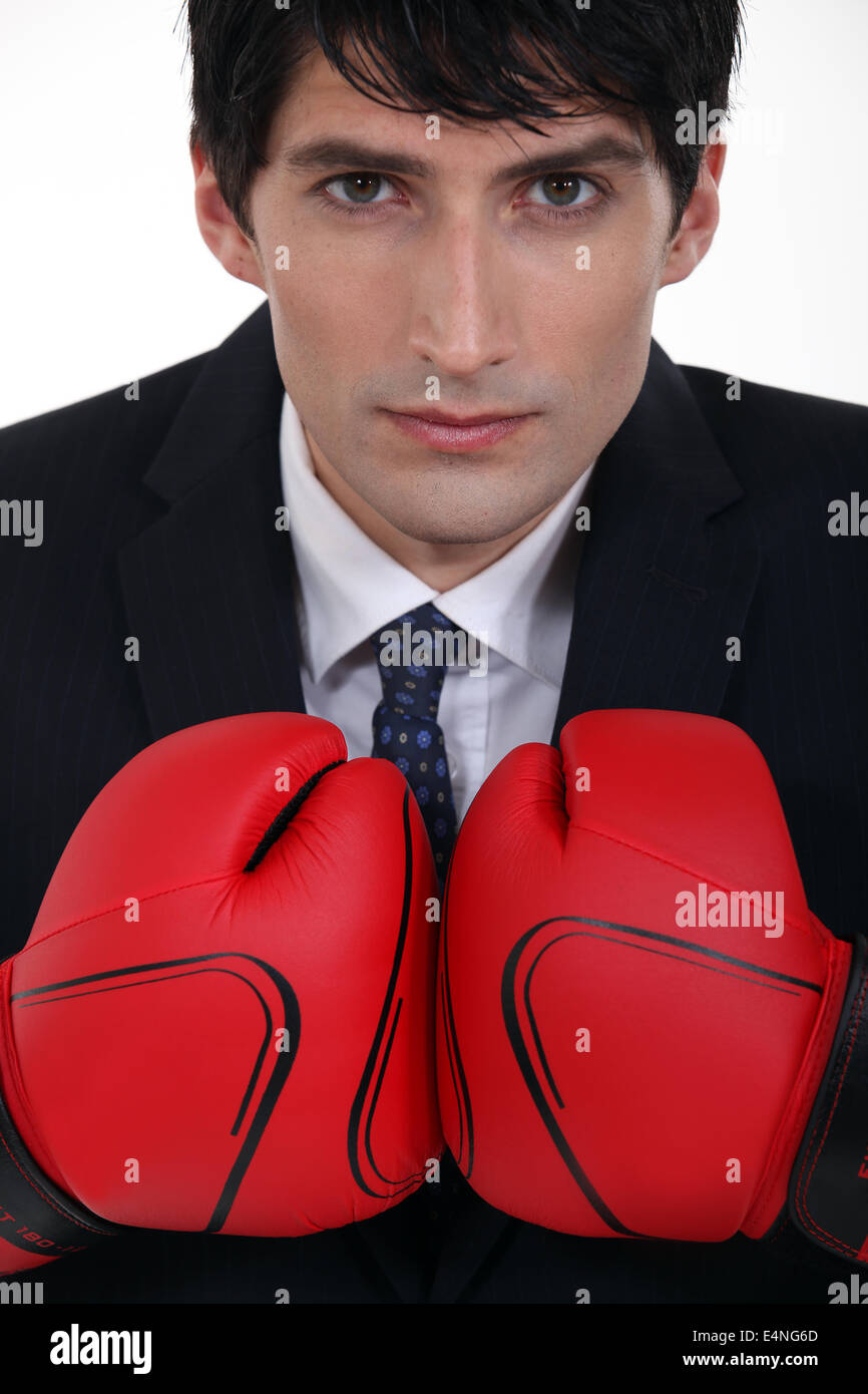 Guy with boxing gloves hi-res stock photography and images - Alamy