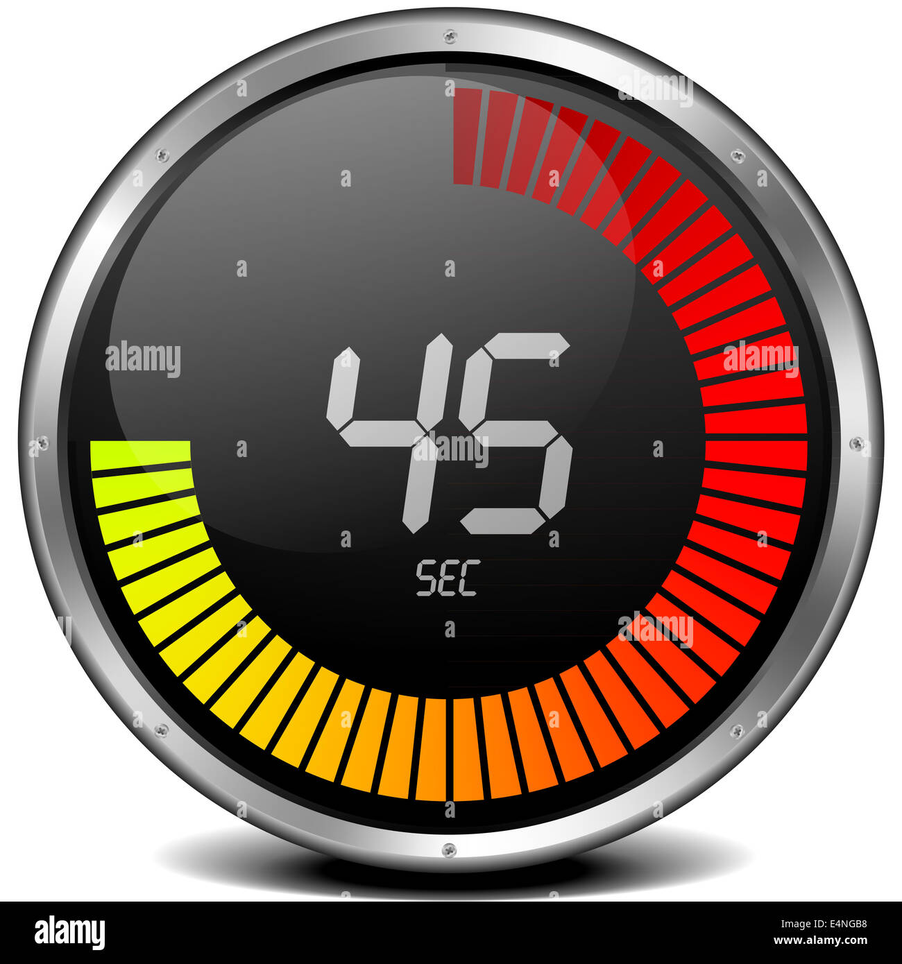 digital stop watch 45s Stock Photo - Alamy
