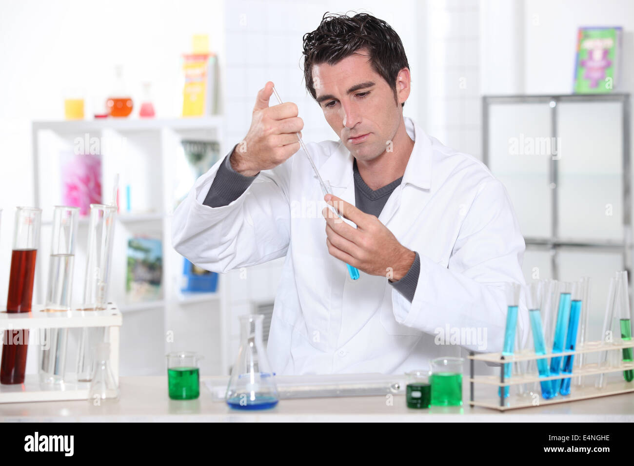 Male lab technician Stock Photo - Alamy