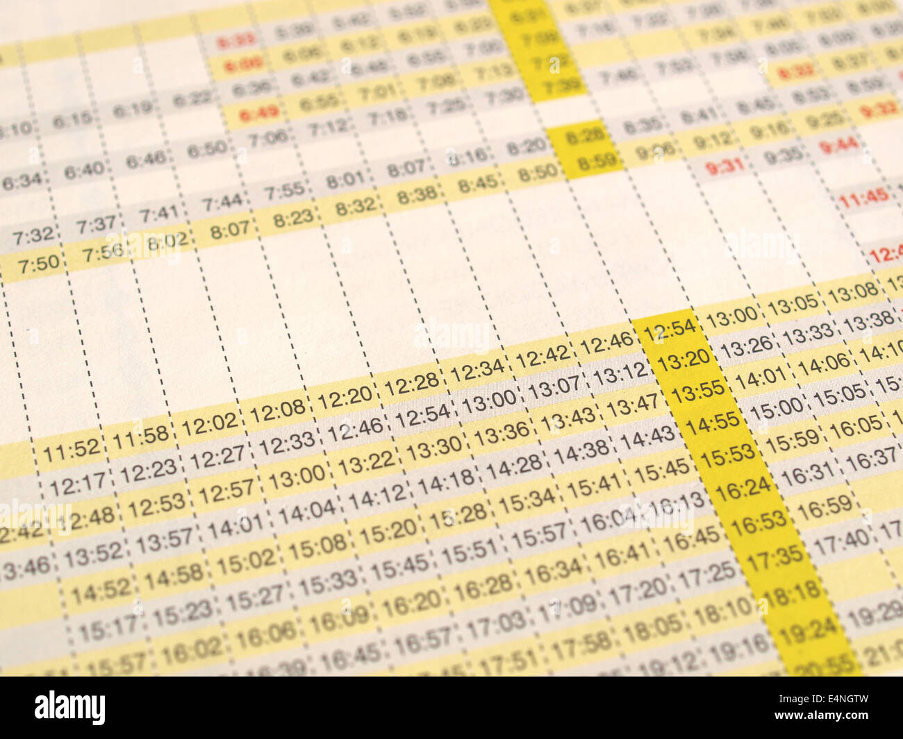 Metro train time table hi-res stock photography and images - Alamy