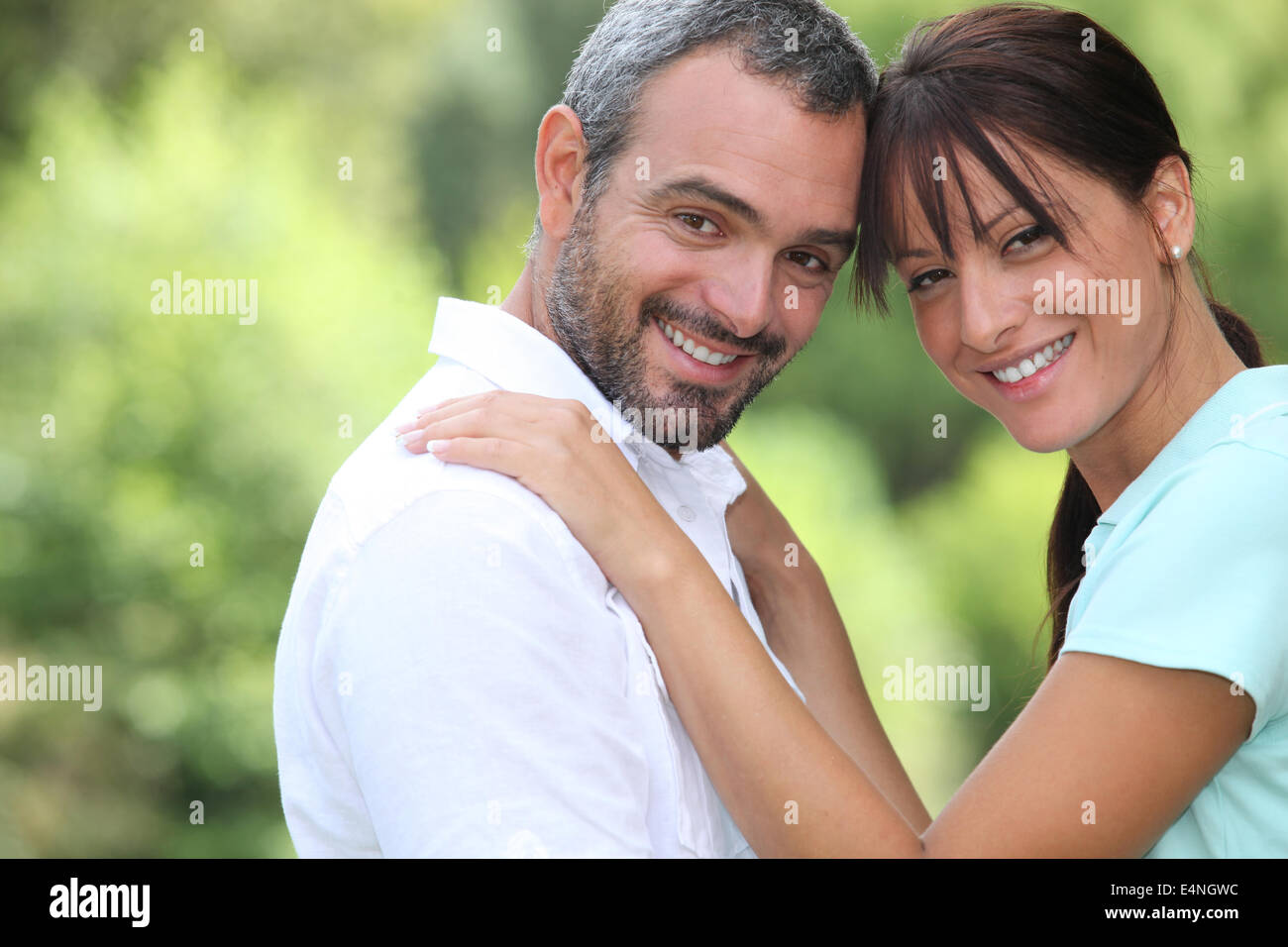 Couple face to face Stock Photo - Alamy