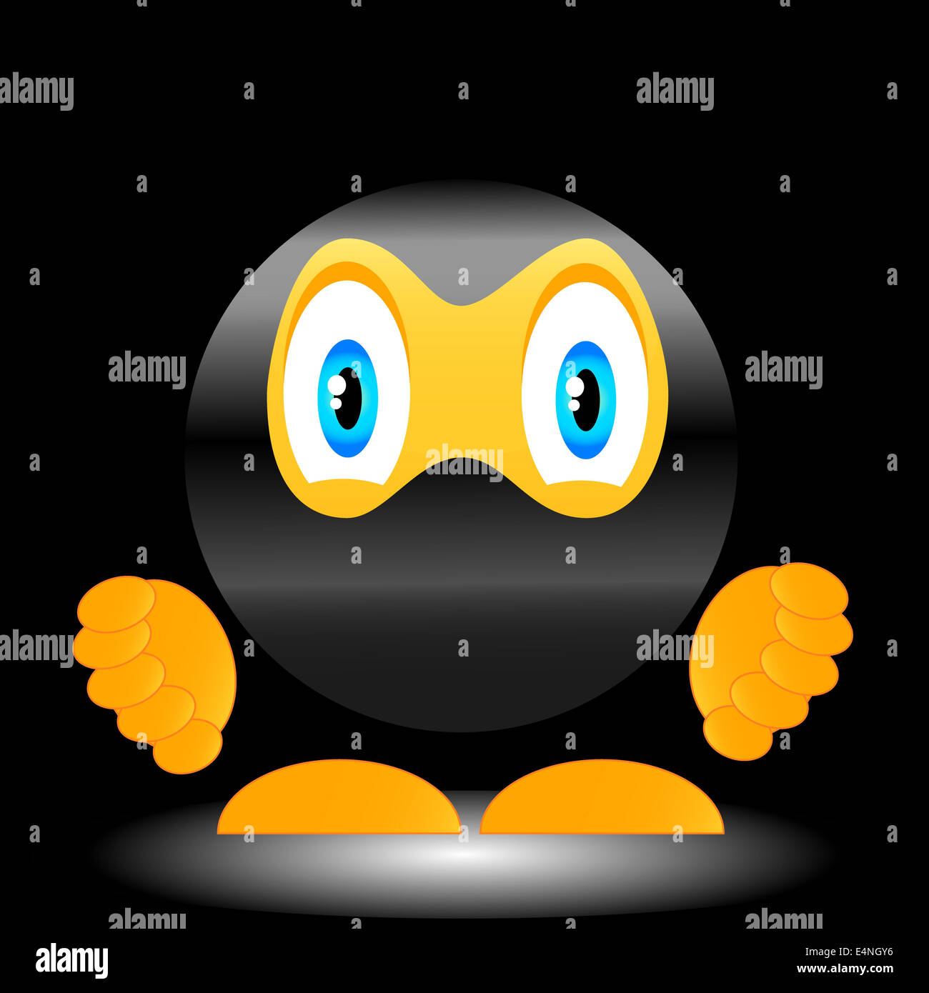 Ninja warrior kicking cartoon hi-res stock photography and images - Alamy