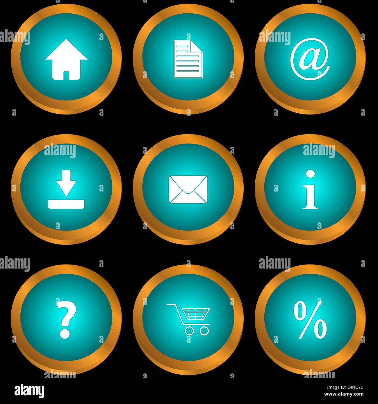 Web icon set Stock Photo - Alamy
