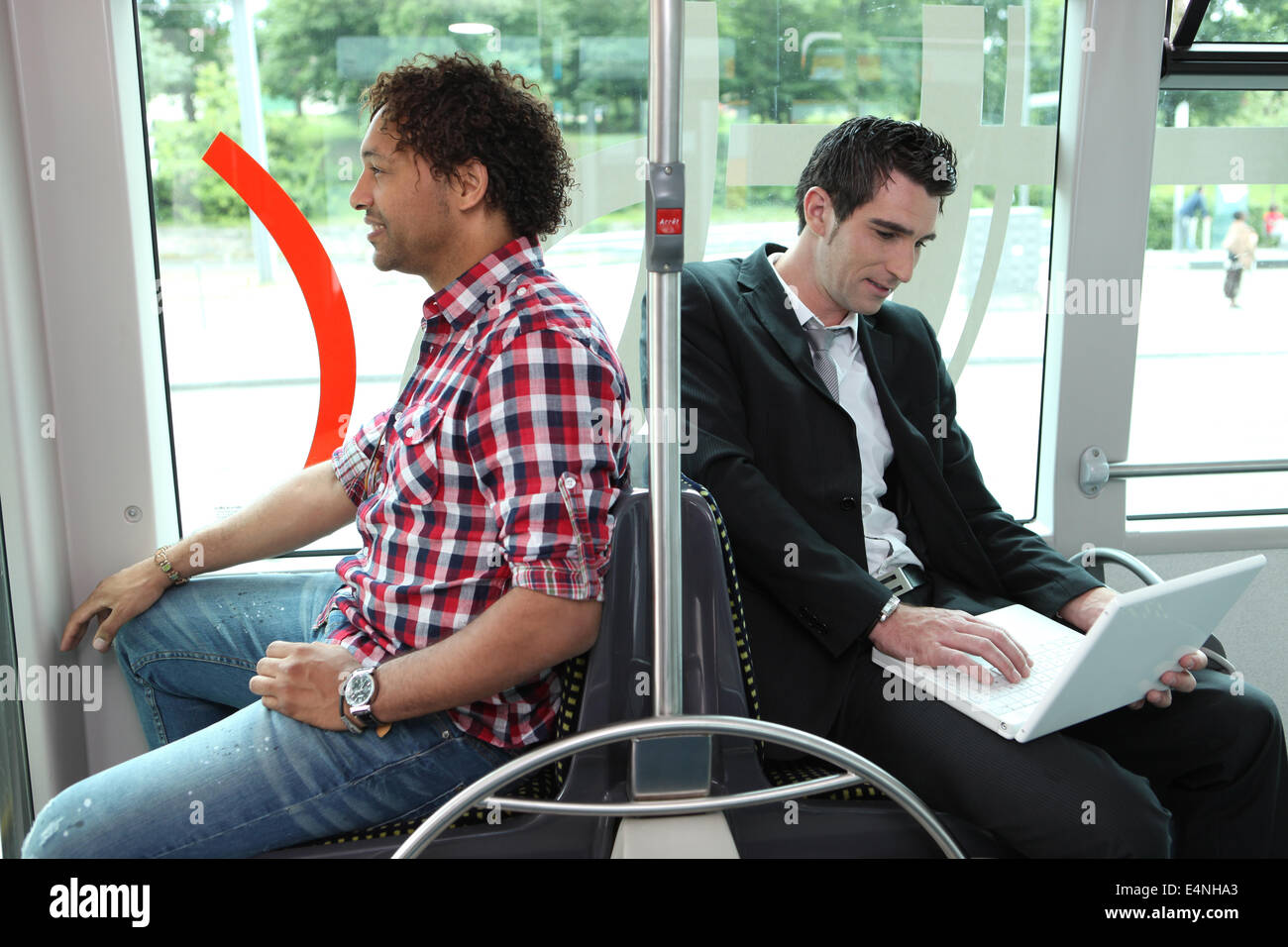 Men bus hi-res stock photography and images - Alamy