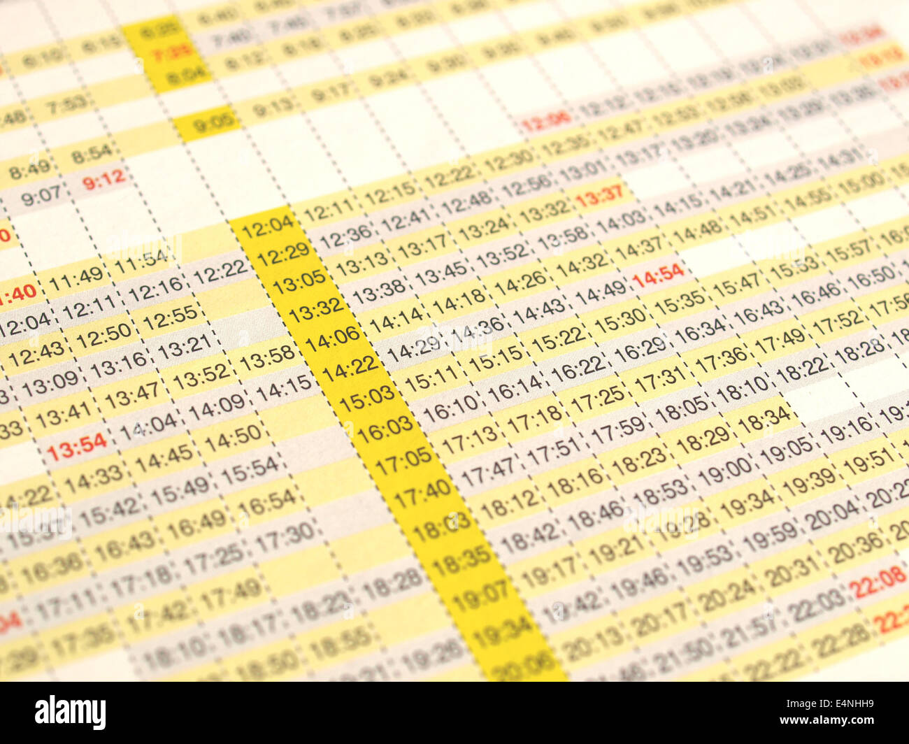 Metro train time table hi-res stock photography and images - Alamy