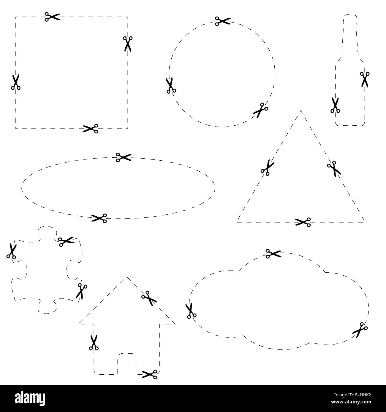 Forms cutting Black and White Stock Photos & Images - Alamy