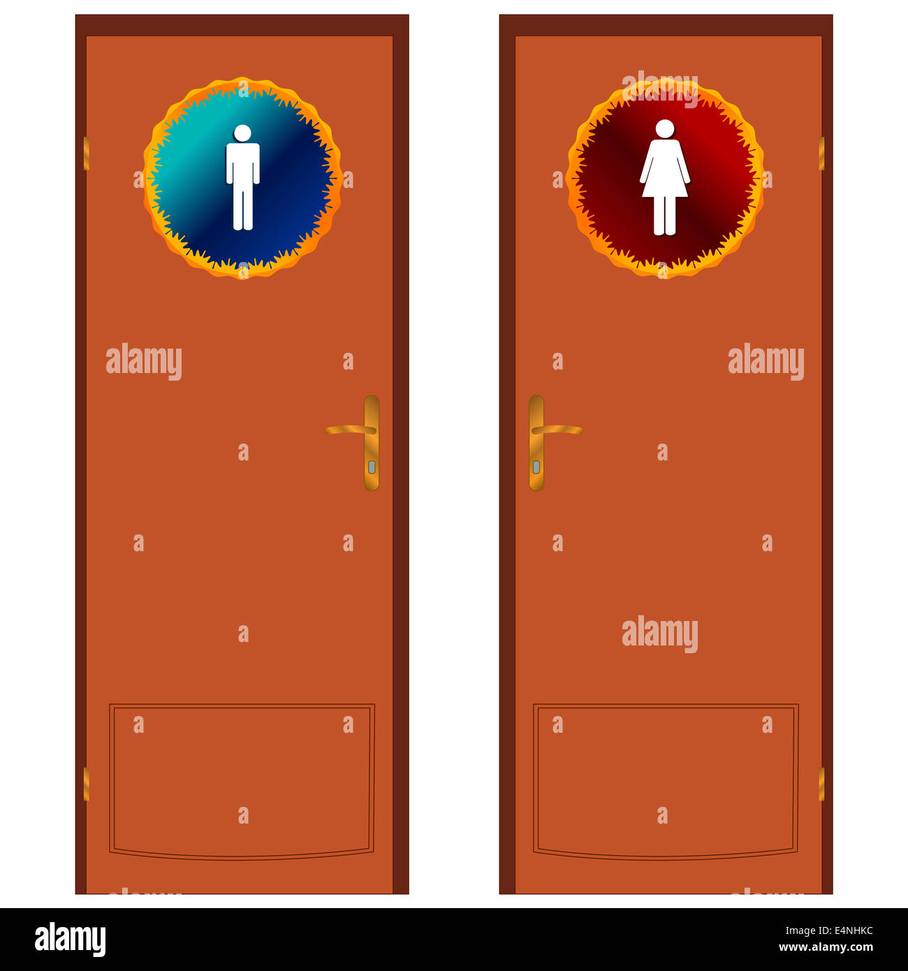 Two hinged wooden doors hi-res stock photography and images - Alamy