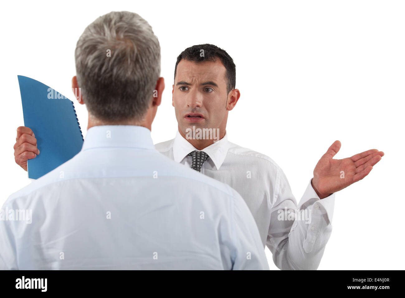 Man explaining himself hi-res stock photography and images - Alamy