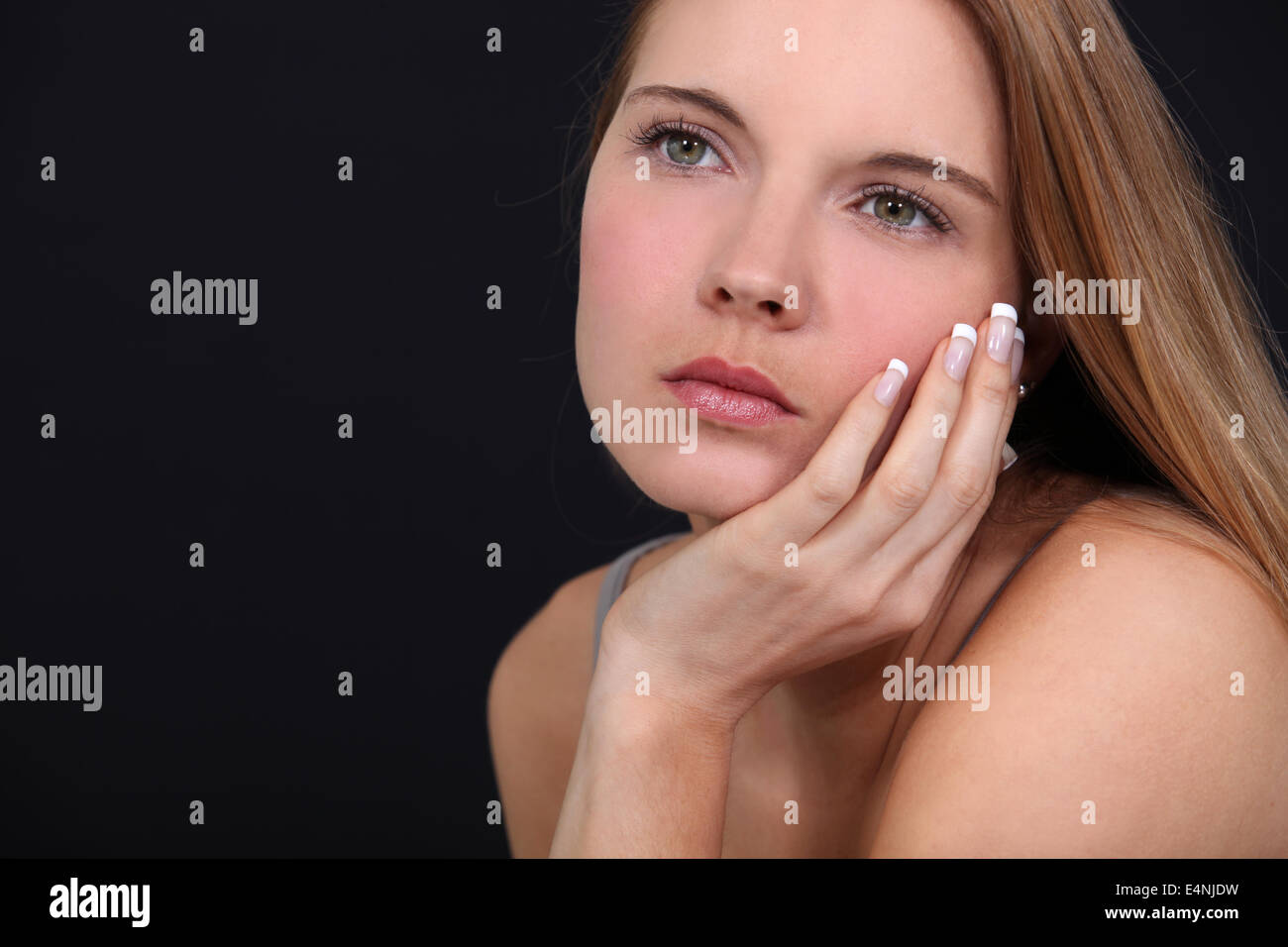 Portrait of beautiful woman Stock Photo - Alamy