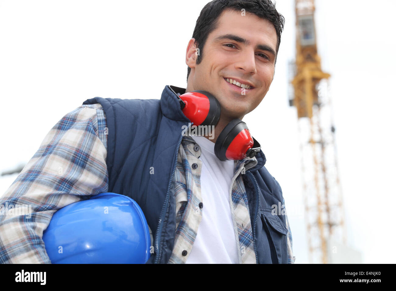 Portrait of happy foreman Stock Photo - Alamy