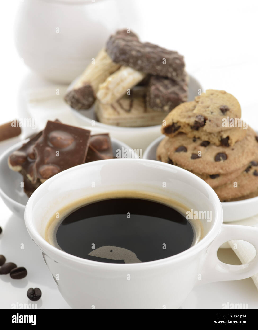 Coffee And Sweets Stock Photo - Alamy