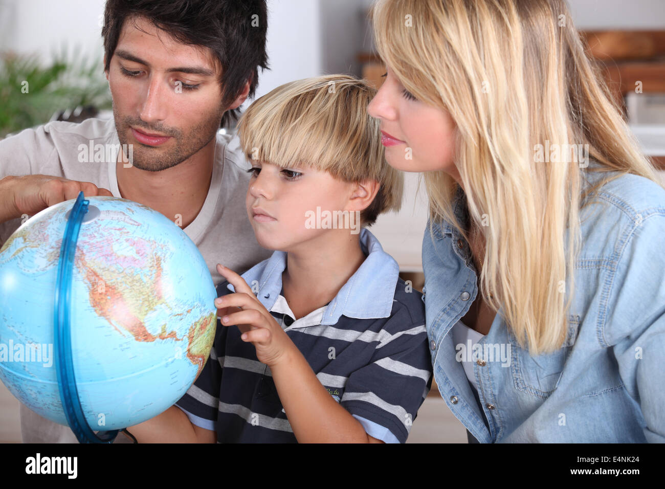 Family map house hi-res stock photography and images - Alamy