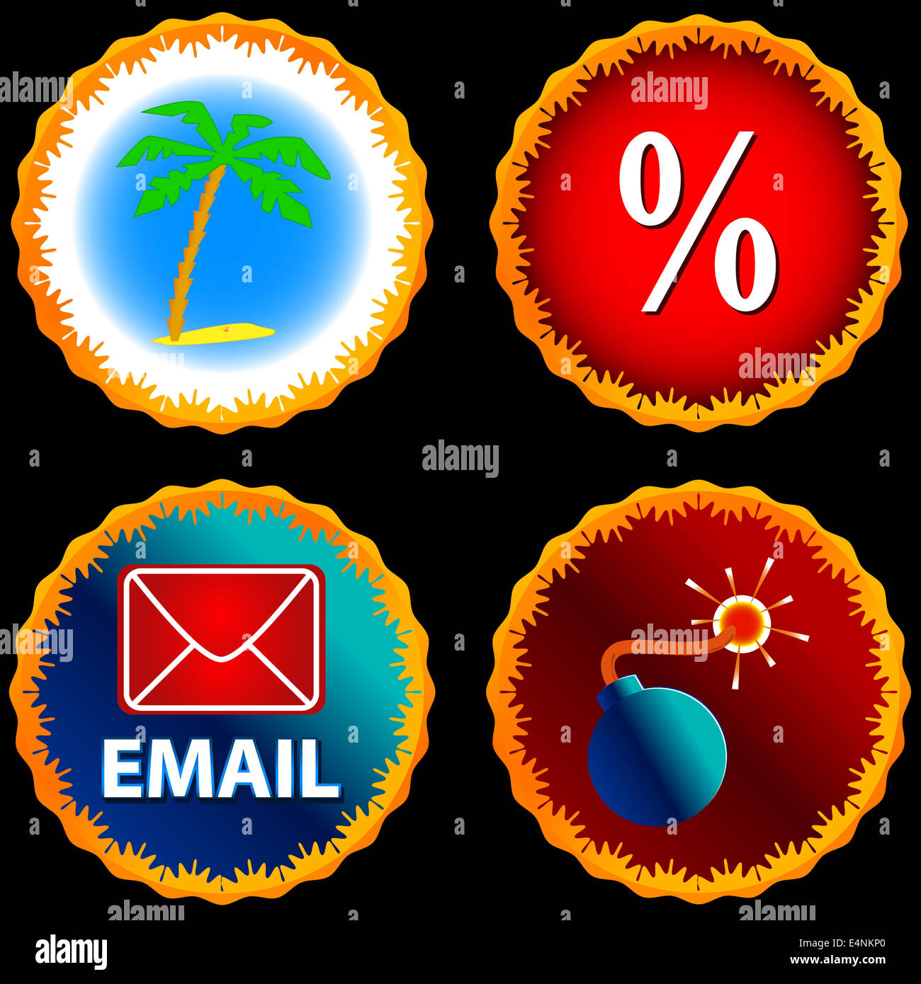 Small icon set Stock Photo - Alamy