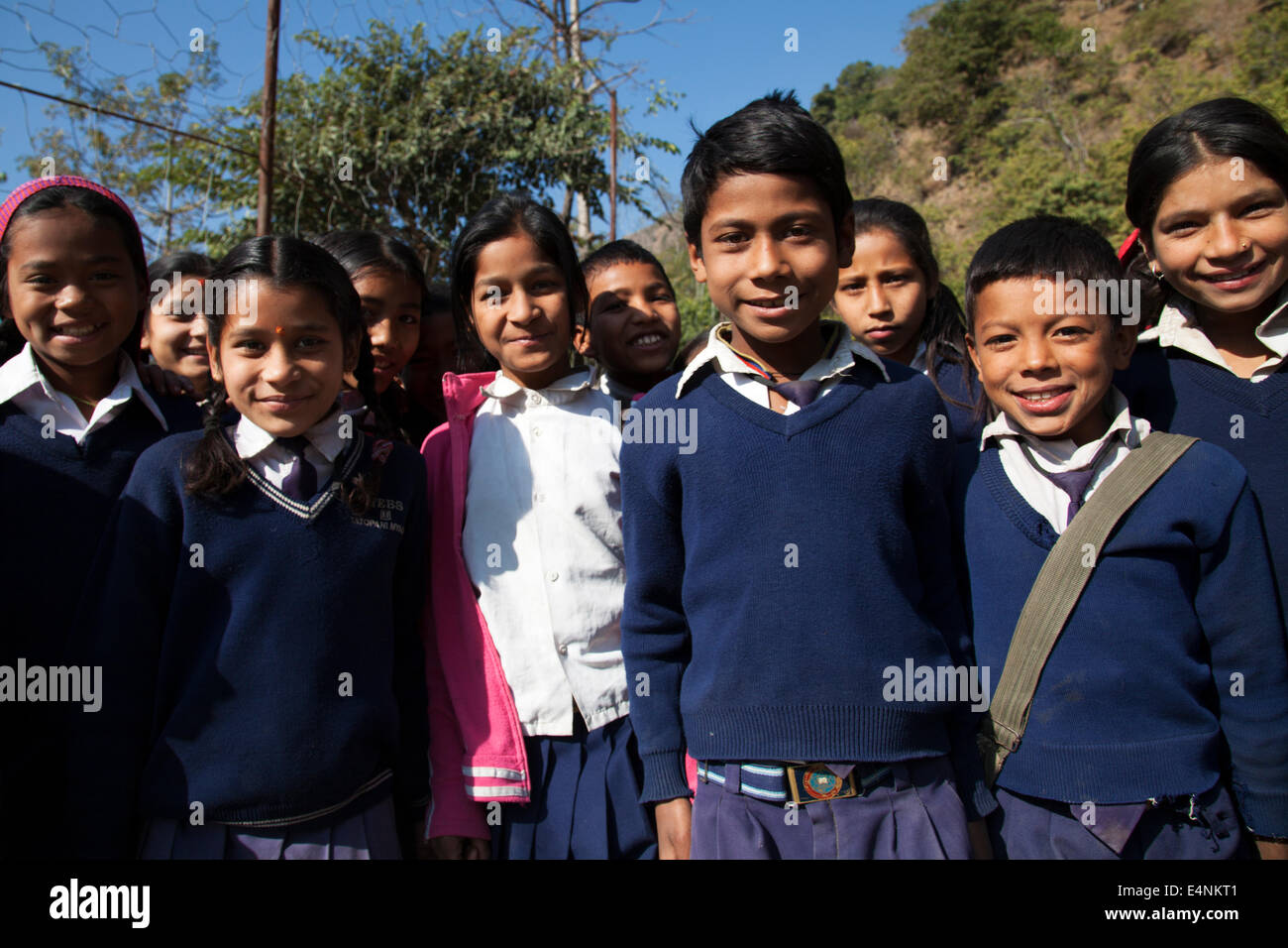 Nepalese school children hi-res stock photography and images - Alamy