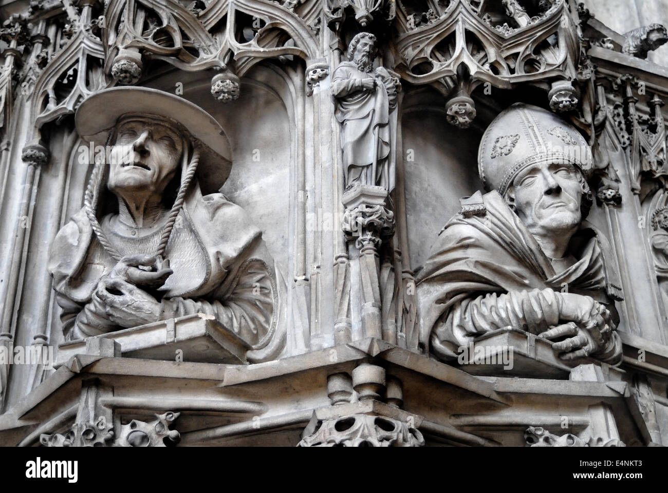 Vienna, Austria. Stephansdom (Cathedral) Gothic Pulpit (c1500) by Anton ...