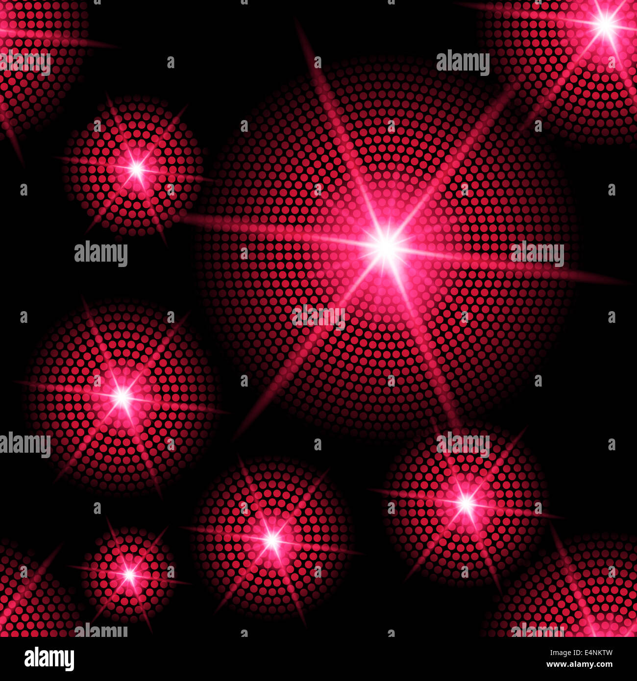 Abstract sparkling background with red starburst in the dark Stock ...