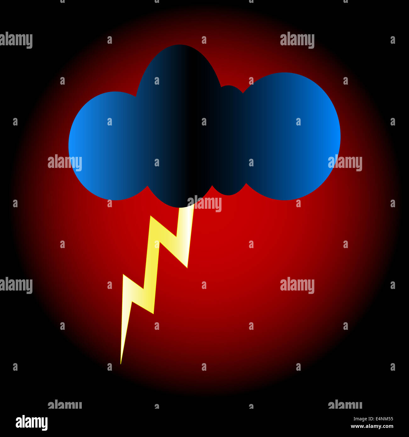 Red cloud thunder design hi-res stock photography and images - Alamy