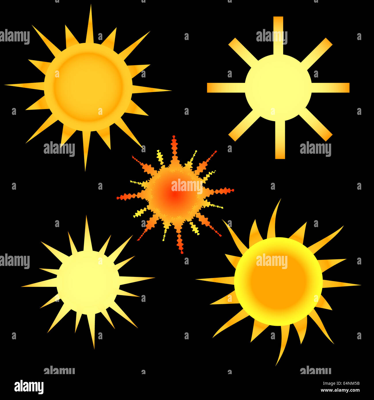Set of the sun Stock Photo - Alamy