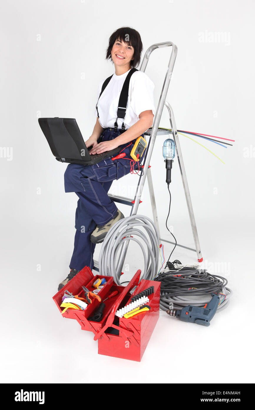 Female trades person hi-res stock photography and images - Alamy