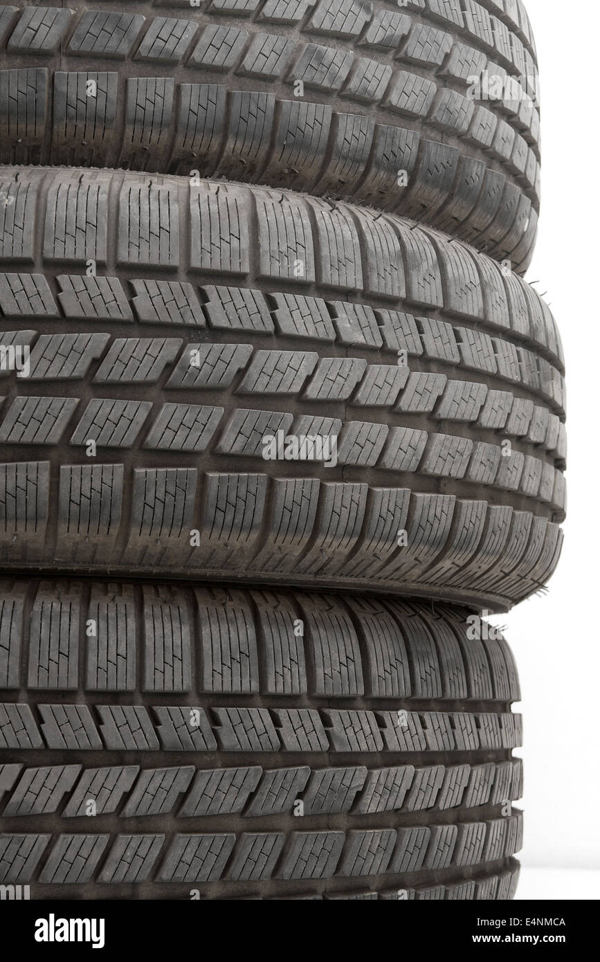 Set of four car tyres hi-res stock photography and images - Alamy