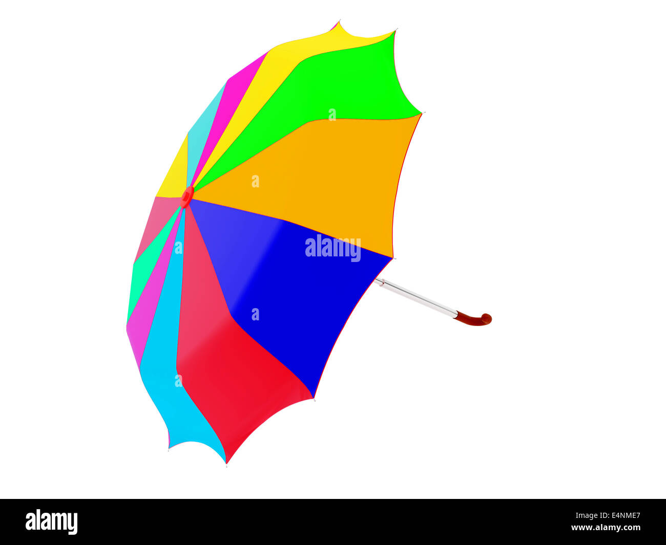 Coloured umbrella, white background hi-res stock photography and images ...