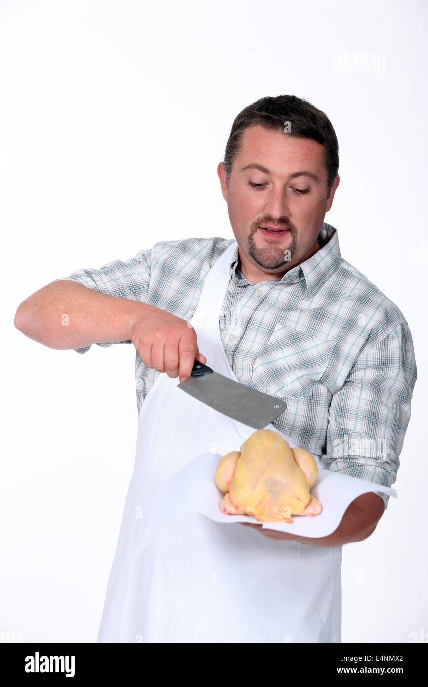 Chicken butcher hi-res stock photography and images - Alamy